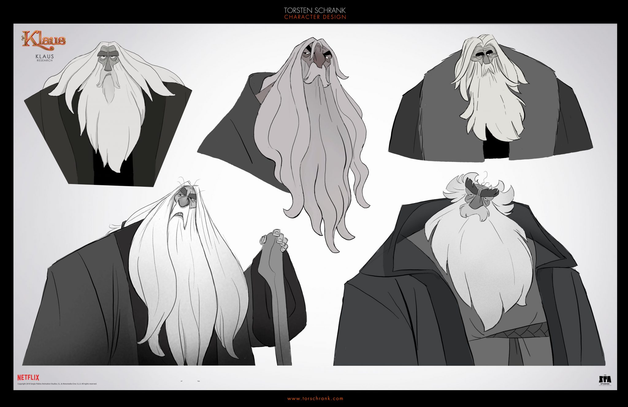 KLAUS (NETFLIX) - TORSTEN SCHRANK CHARACTER DESIGN