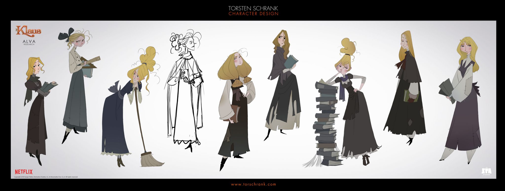 KLAUS (NETFLIX) - TORSTEN SCHRANK CHARACTER DESIGN