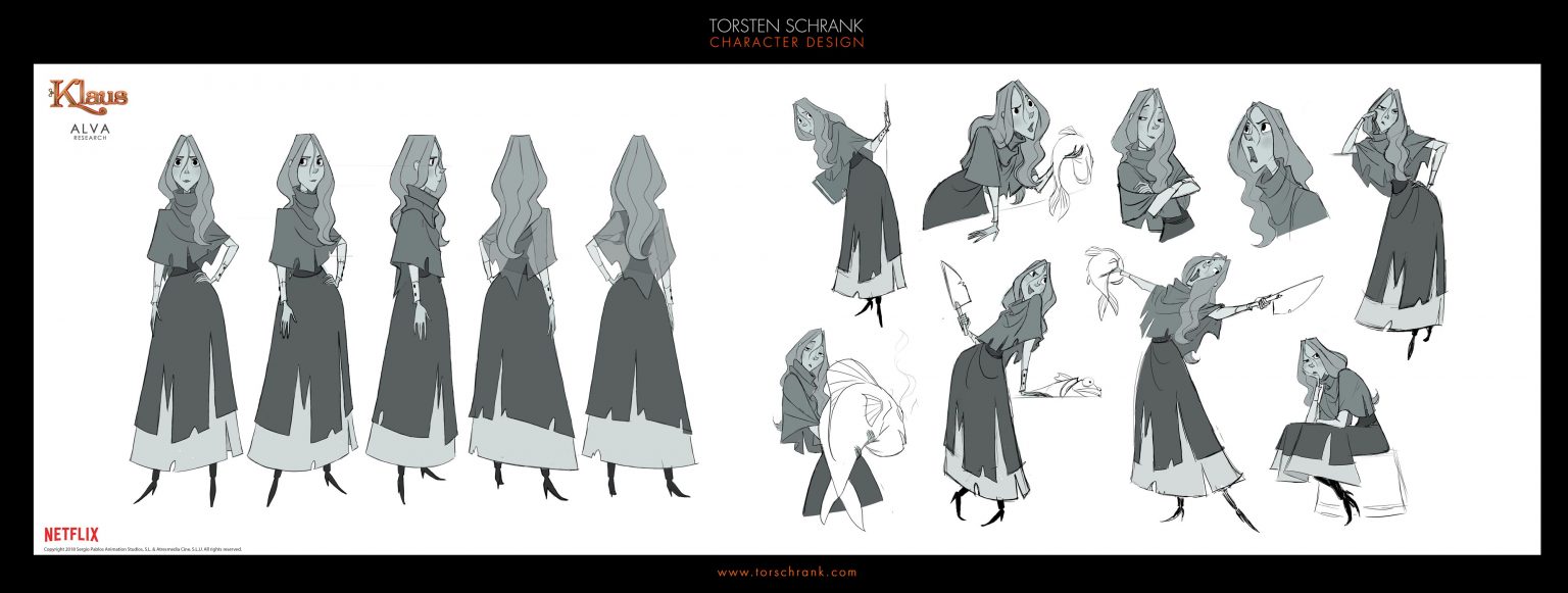 KLAUS (NETFLIX) - TORSTEN SCHRANK CHARACTER DESIGN